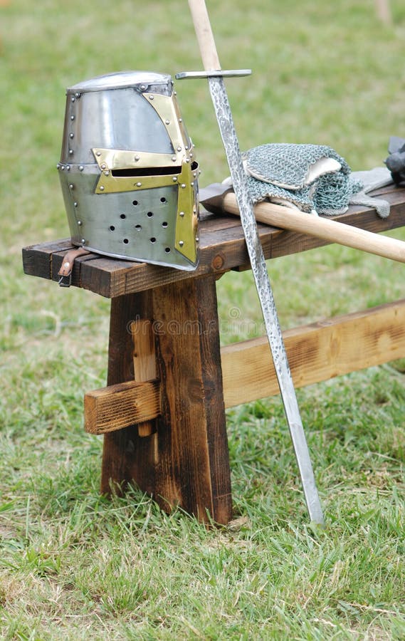 Knight equipment stock image. Image of defensive, vintage - 36946105