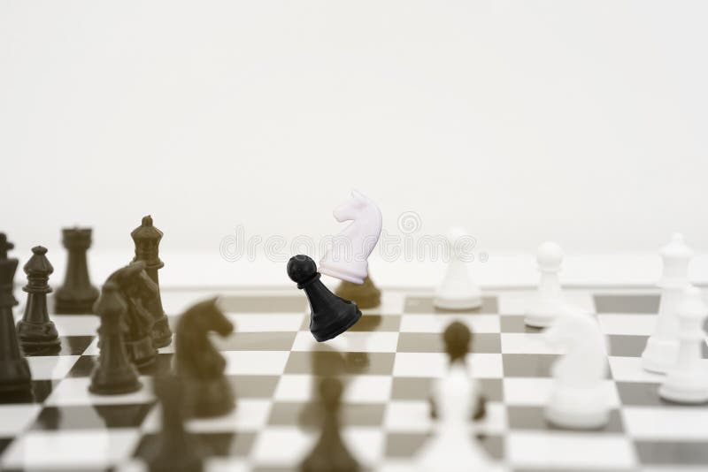 Fighting of chess stock photo. Image of check, sport - 158082476
