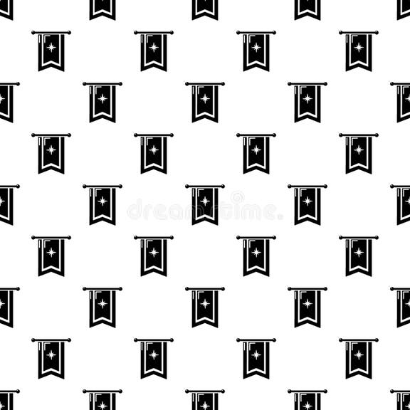 Knight Flag Pattern Vector Seamless Stock Vector - Illustration of ...