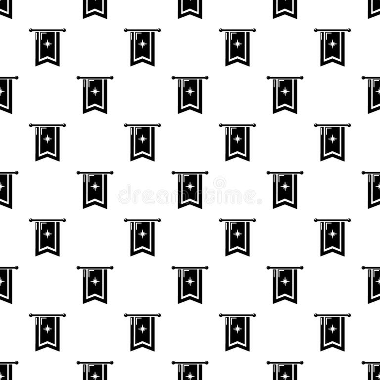 Knight Flag Pattern Vector Seamless Stock Vector - Illustration of ...