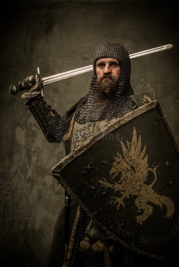 Stone Knight Tomb in Old Gothic Cathedral Cloister Editorial ...