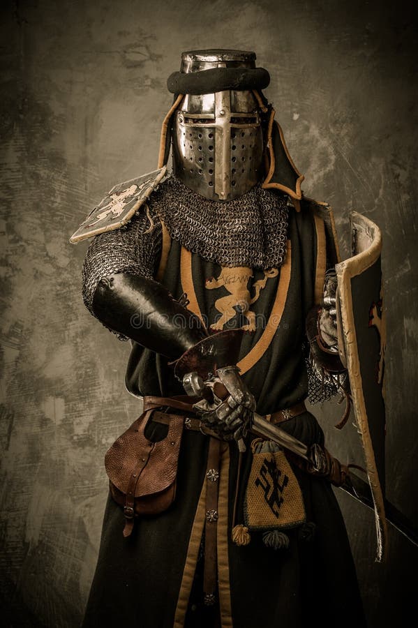 Knight in full armour stock image. Image of fight, courage - 31920099