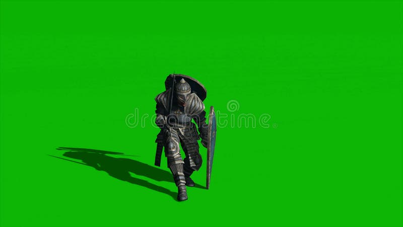Knight on Green Screen Background Stock Video - Video of sword, fight ...