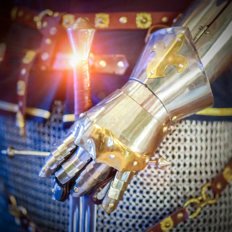 Knight hand stock image. Image of strength, warrior, power - 33560027