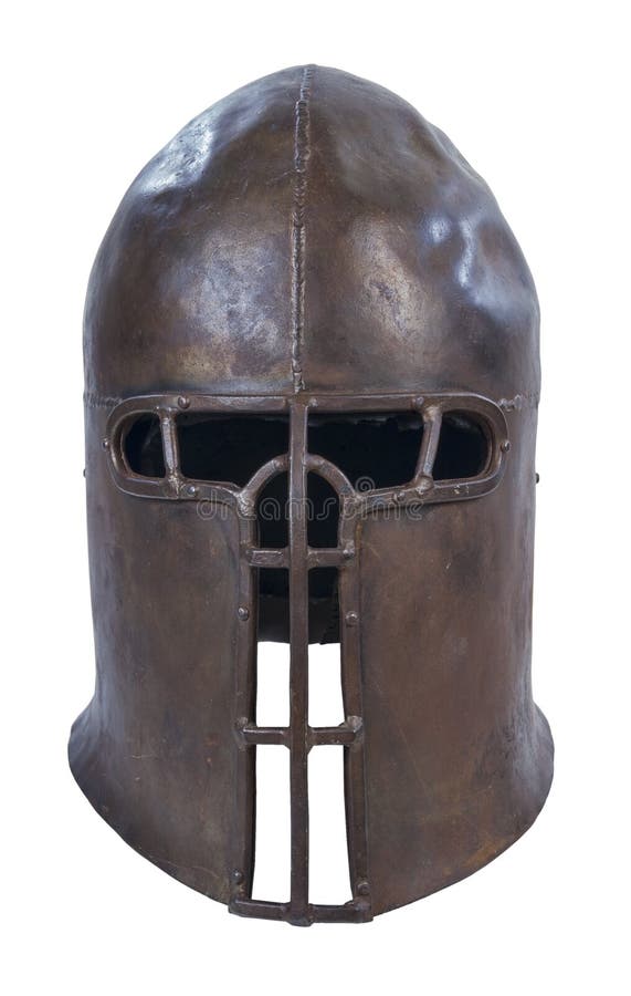 Knight Helm stock photo. Image of rusty, dented, medieval - 26109818