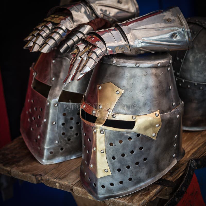 Knight helmet stock image. Image of middle, metal, crusades - 36430469