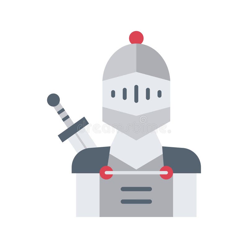 Knight icon vector image. stock vector. Illustration of armor - 279614520