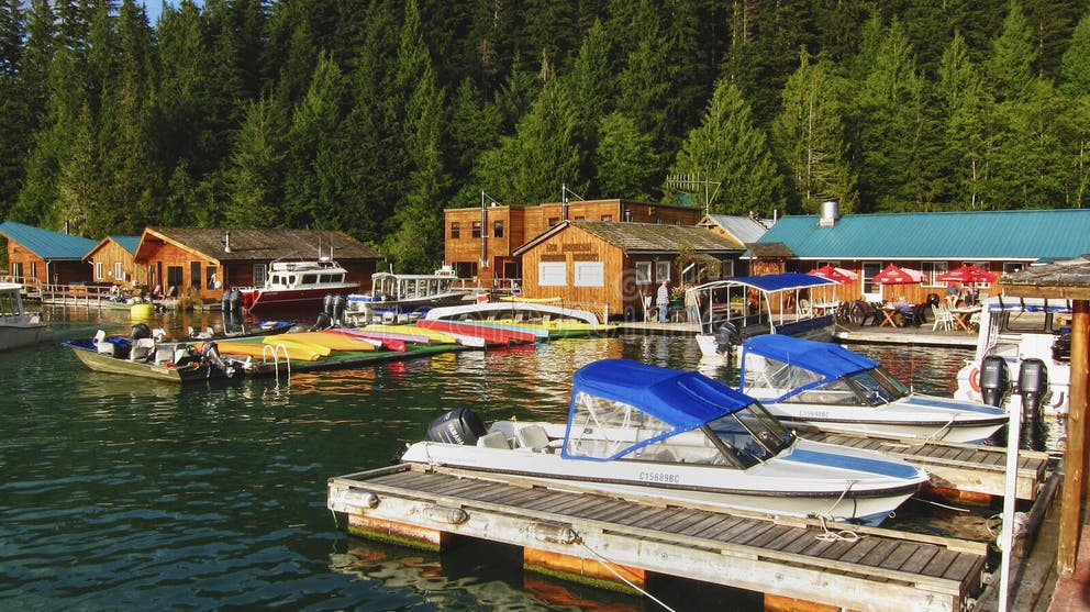 Knight Inlet Lodge editorial photography. Image of bearwatching - 26817252