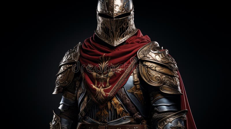 A Knight Isolated Background Stock Illustration - Illustration of ...