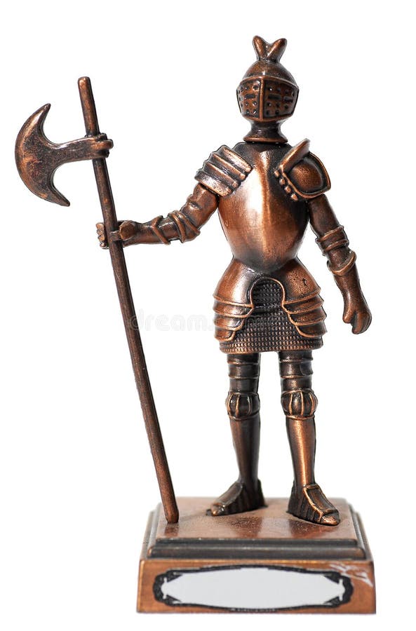 Knight isolated over white stock image. Image of tournament - 3946115