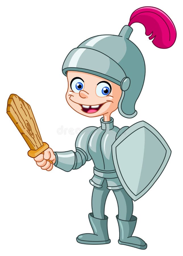 Knight kid stock vector. Illustration of guard, happy - 24538359