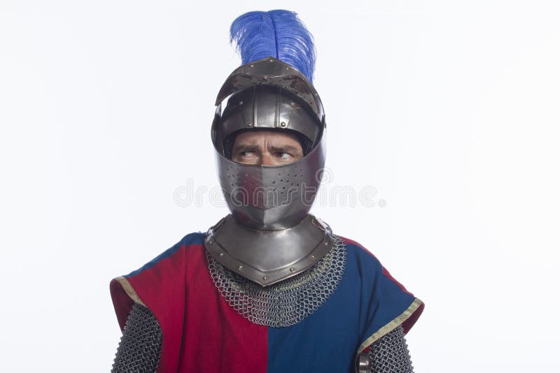 Knight Looking Surprised, Horizontal Stock Image - Image of chivalry ...