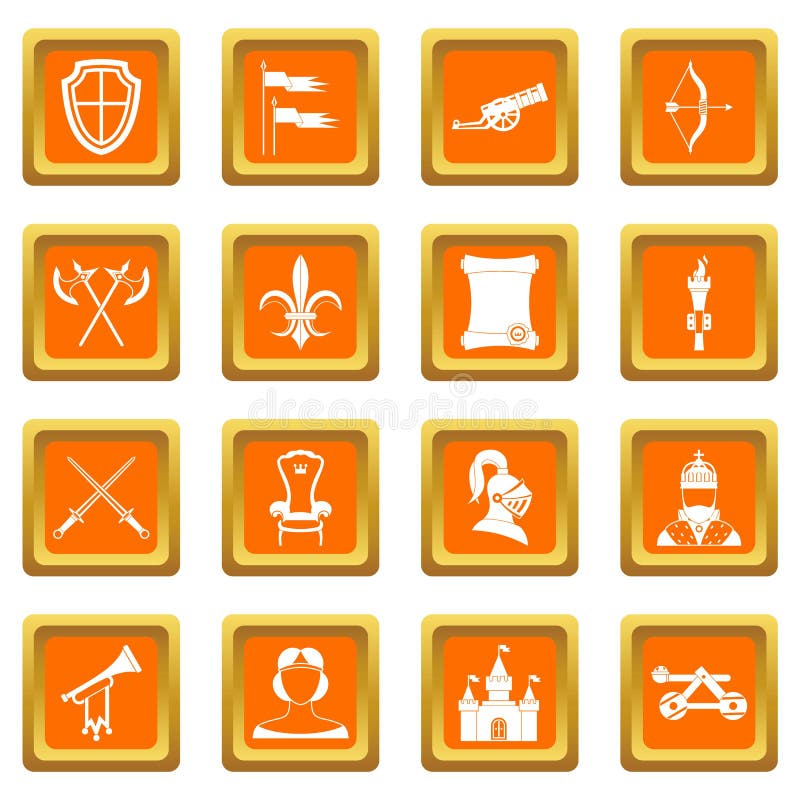 Medieval Icons Set stock vector. Illustration of design - 156615614 Medieval Icons Set stock vector. Illustration of design - 156615614