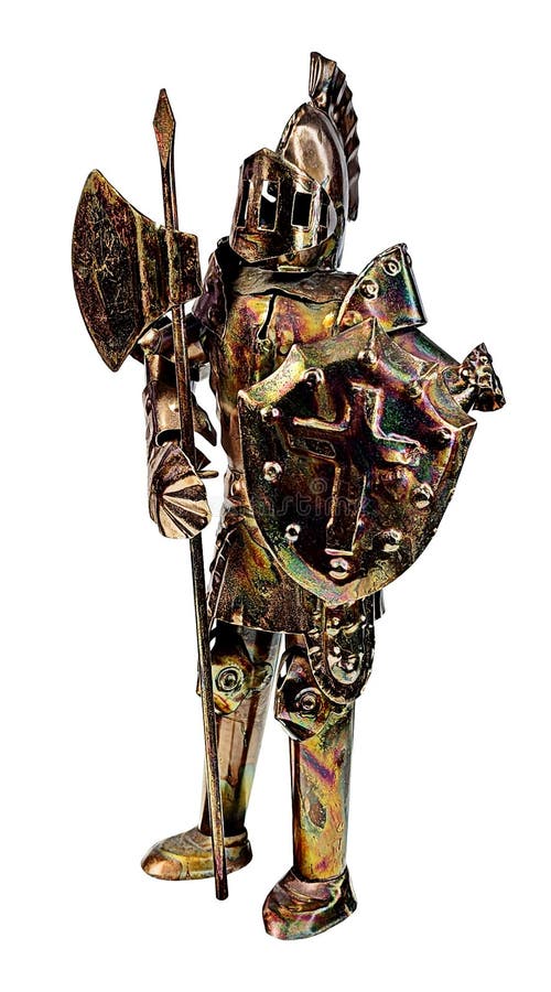 Metal Knight in armor stock photo. Image of armour, shealth - 294428038