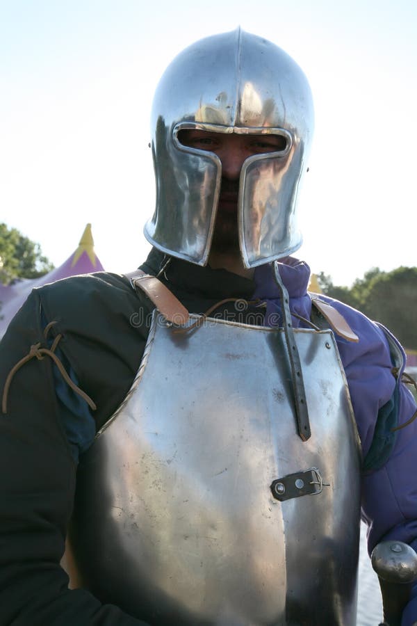 Knight in metal armour stock photo. Image of infantry - 5973484