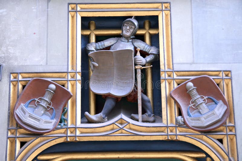 Knight stock image. Image of sword, switzerland, exterior - 70962255