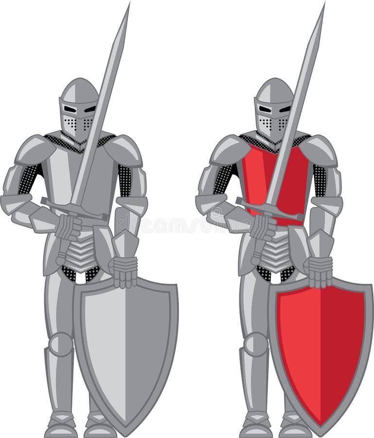 Knight metal red vector stock vector. Illustration of hero - 49275265
