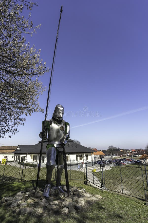Knight monument stock image. Image of weapon, silhouette - 51210801
