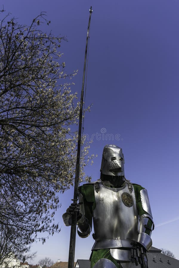 Knight monument stock image. Image of army, warior, silhouette - 51257929