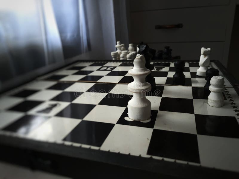 Knight and Pawns Endgame Chess Stock Image - Image of karpov, carlsen ...