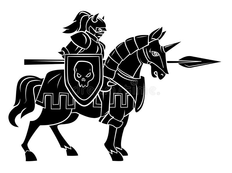 Knight Rider. stock vector. Illustration of line, iron - 19877424