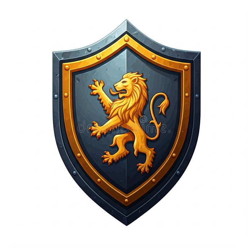 Knightâ€™s Armor Shield stock illustration. Illustration of fantasy ...