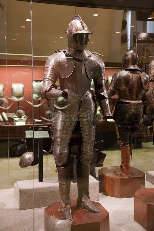 Medieval Knight Armor with Halberd Stock Image - Image of security ...