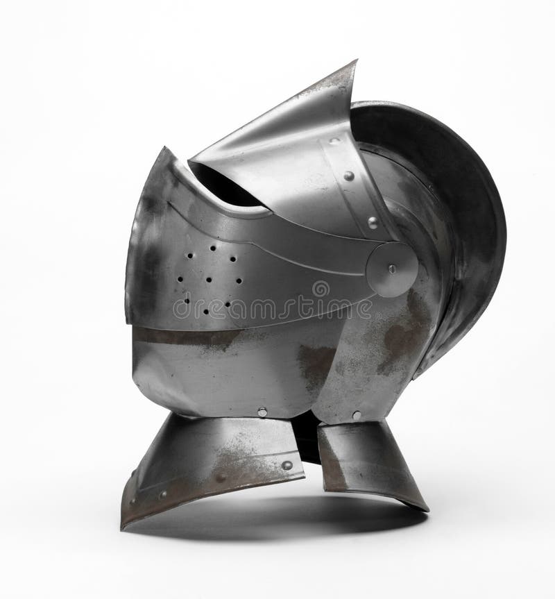 Knight's helmet stock image. Image of heavy, archeology - 6486109