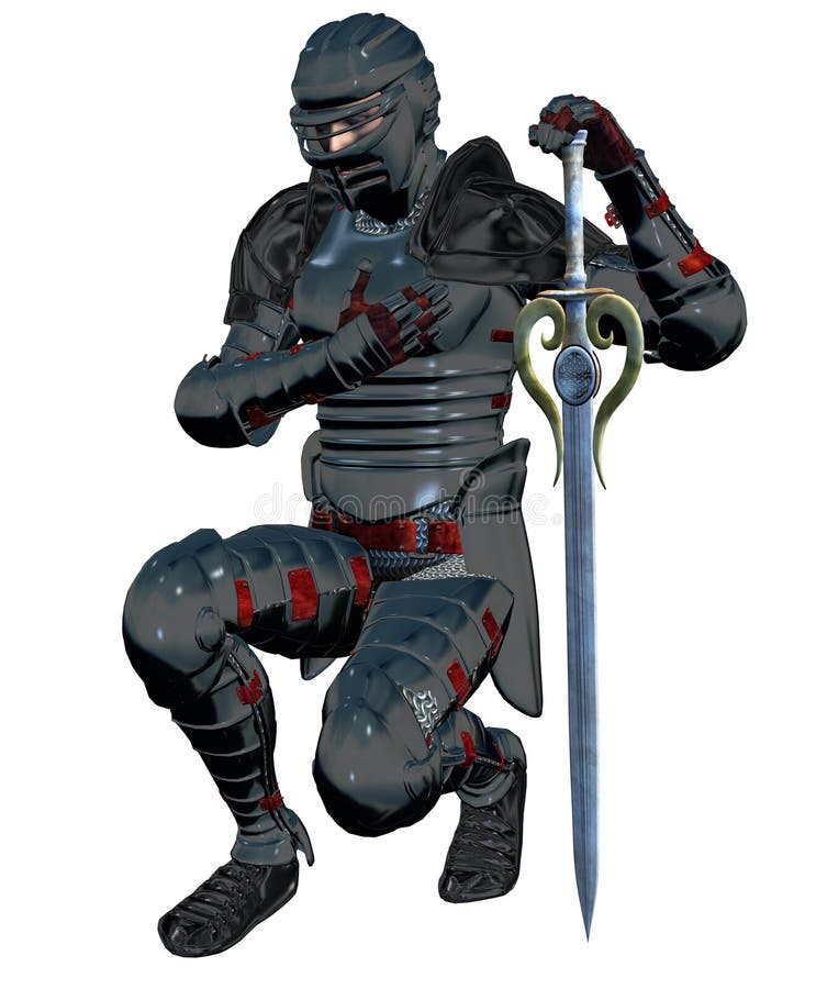 The Knight s Pledge stock illustration. Illustration of helmet - 3830683