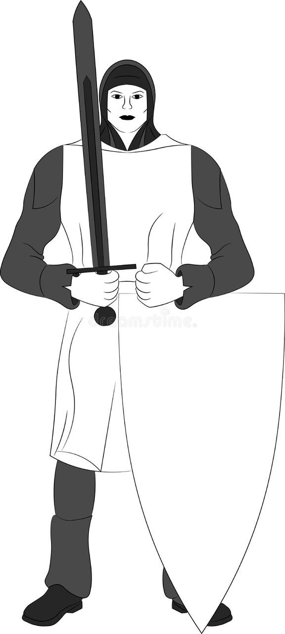 Knight Vector Stance Sword Stock Illustrations – 64 Knight Vector ...