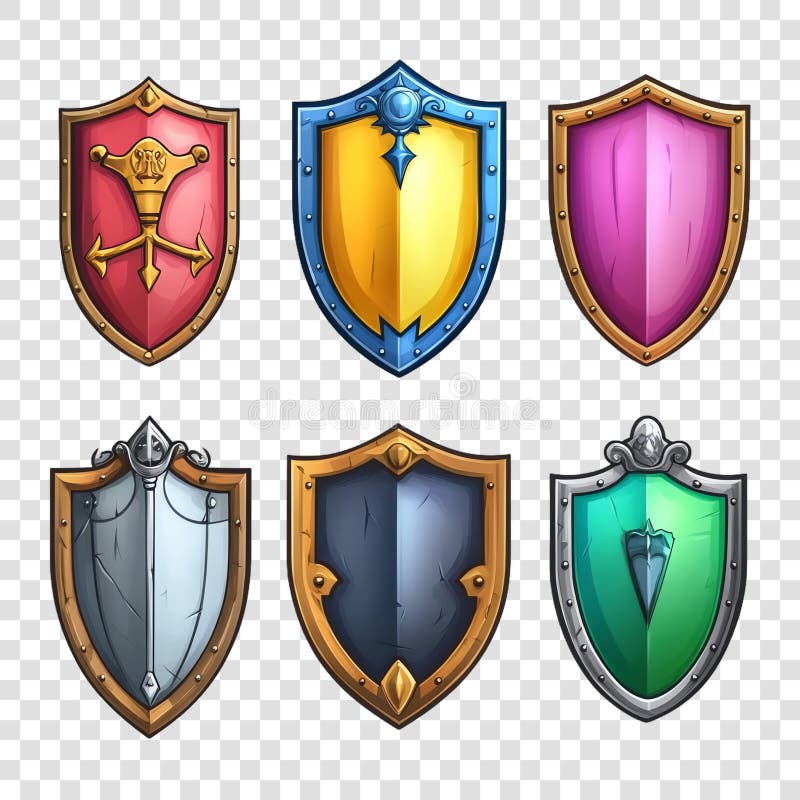 Knight shields stock illustration. Illustration of design - 341489697