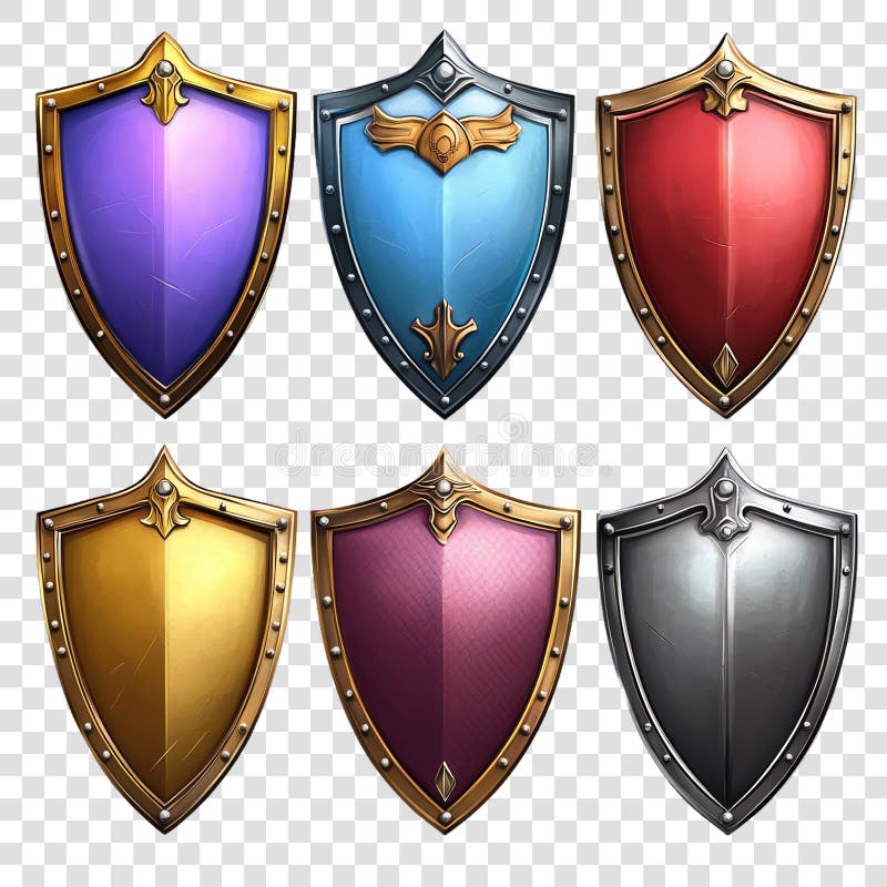 Knight shields stock photo. Illustration of antivirus - 341489698