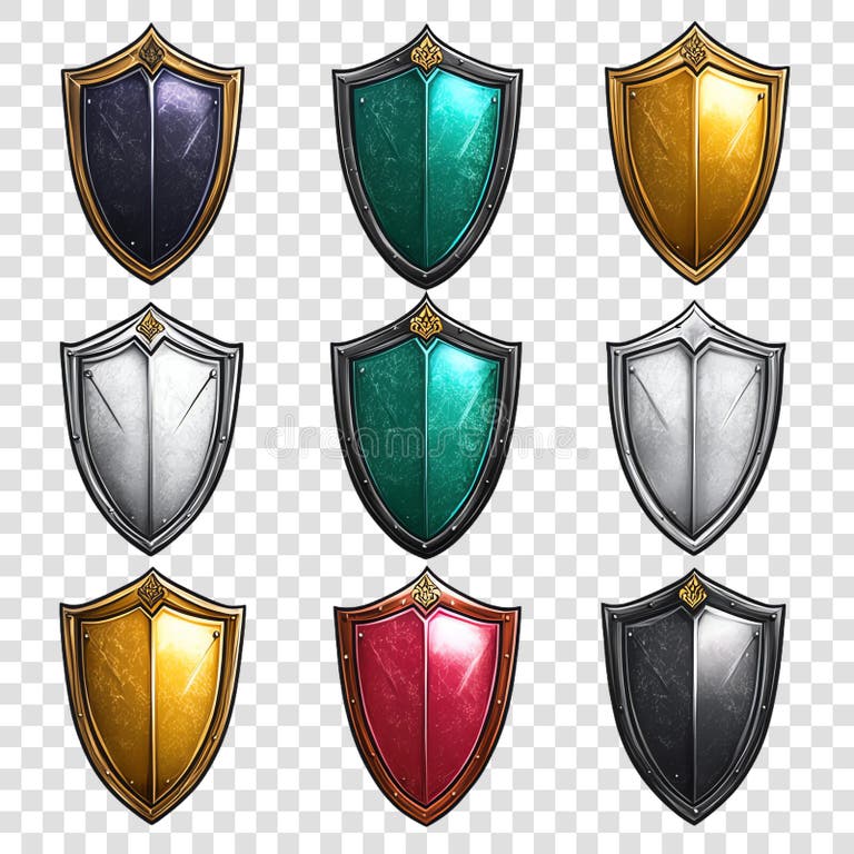 Knight shields stock image. Illustration of sketches - 341489707