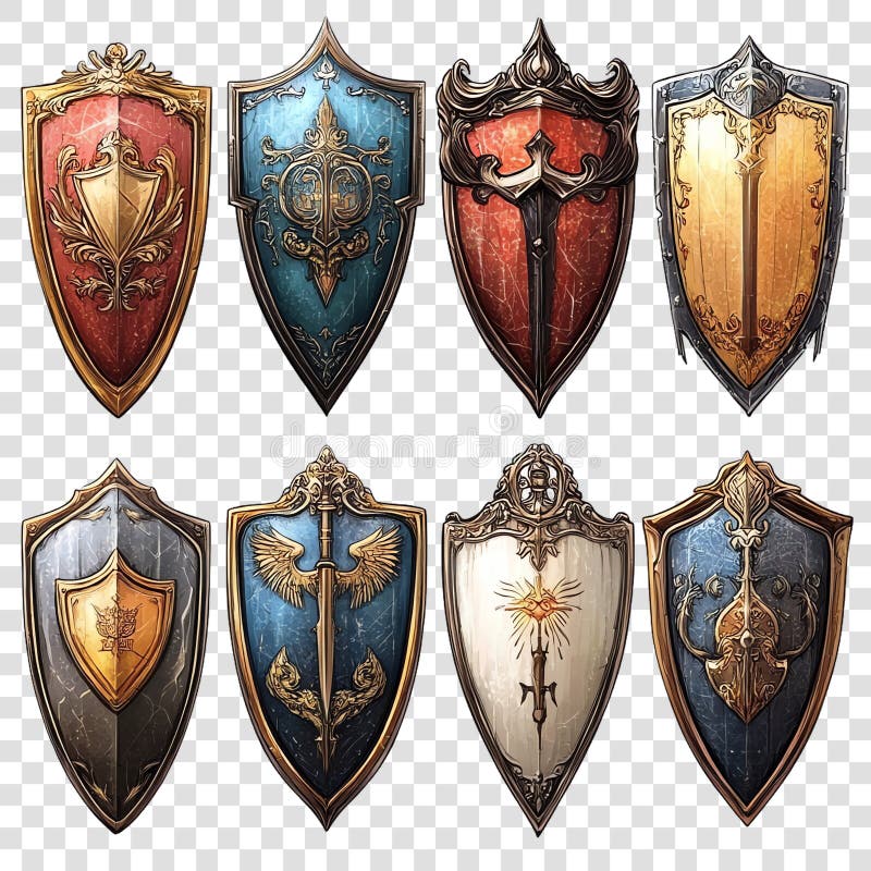 Knight shields stock image. Illustration of security - 341489713