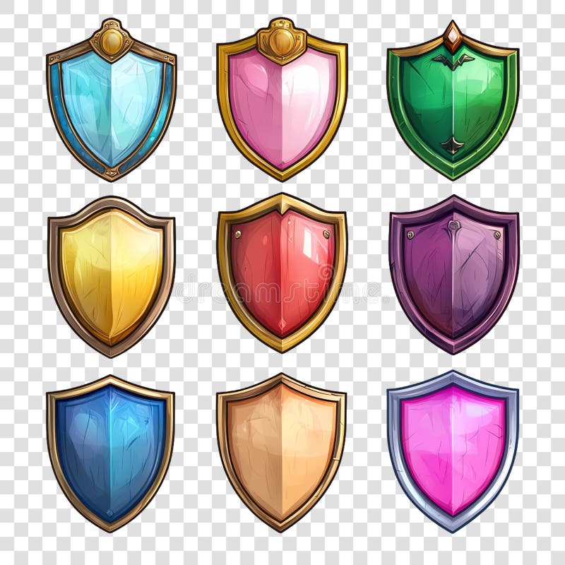 Knight shields stock illustration. Illustration of graphics - 341489716