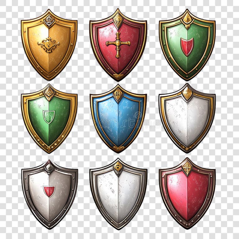 Knight shields stock image. Illustration of sketches - 341489725