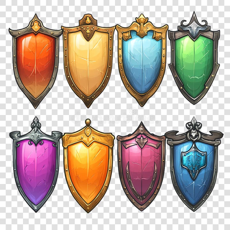 Knight shields stock image. Illustration of escudo, defense - 341489727