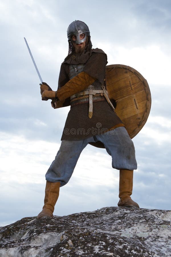 Knight with a sword stock photo. Image of killer, reconstructor - 38000934