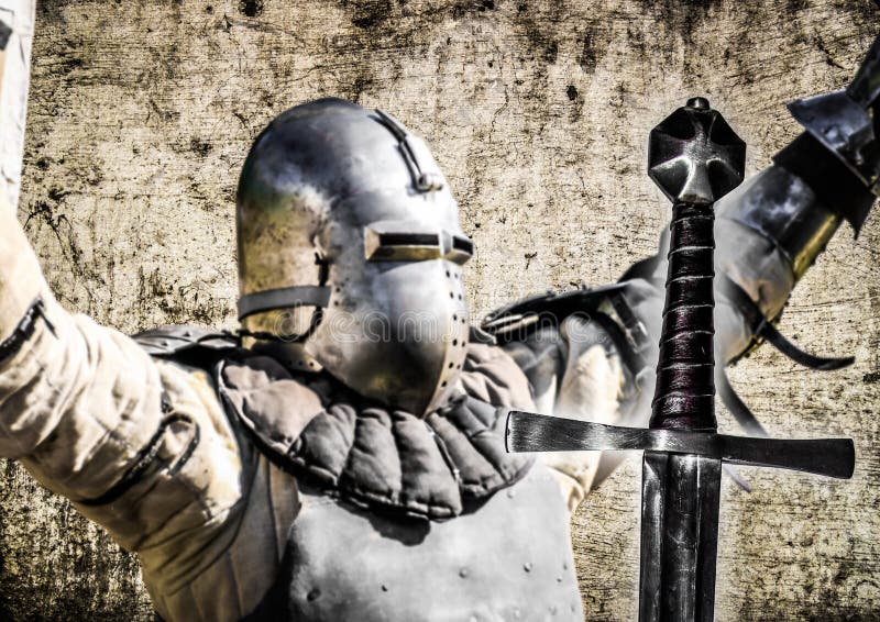 Medieval Knight Lord Poster Stock Illustration - Illustration of attack ...