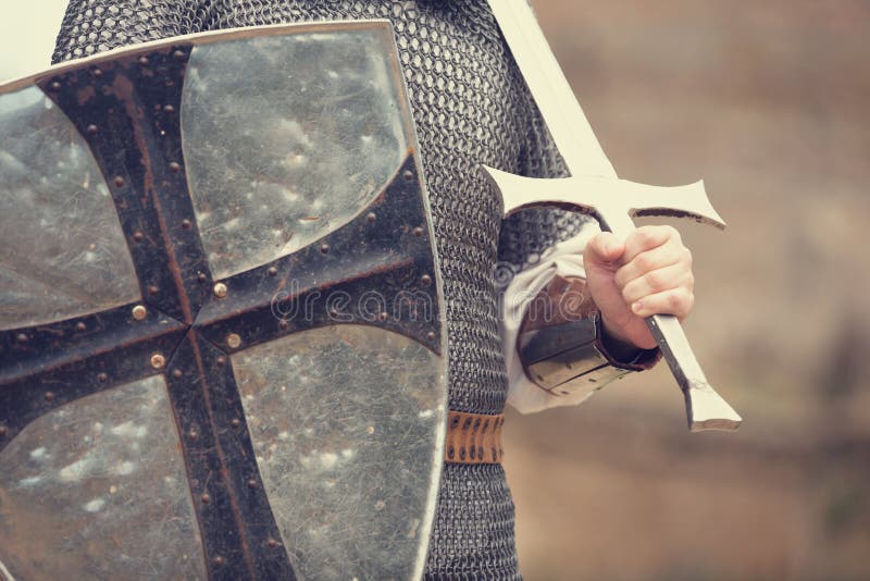 Knight with sword stock image. Image of people, conflict - 31407845