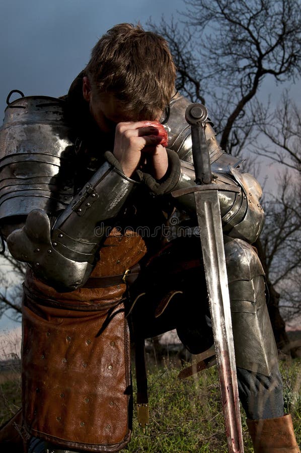 Knight with sword stock photo. Image of ritual, combat - 31574764