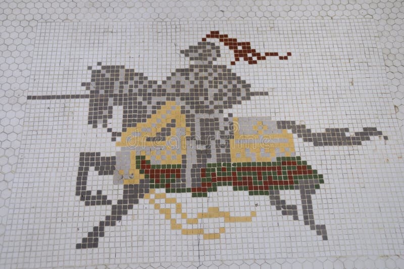 Knight tile drawing stock image. Image of pattern, floor - 8970421