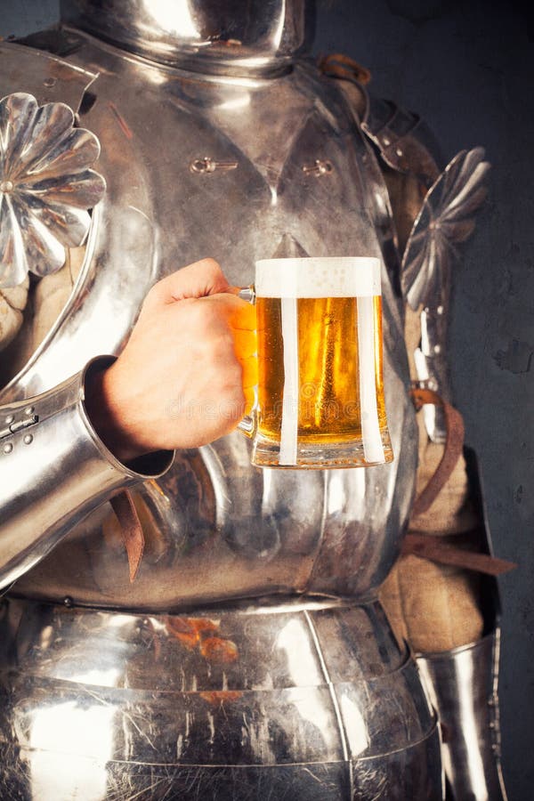 Knight wearing armor stock photo. Image of knight, drink - 44039792