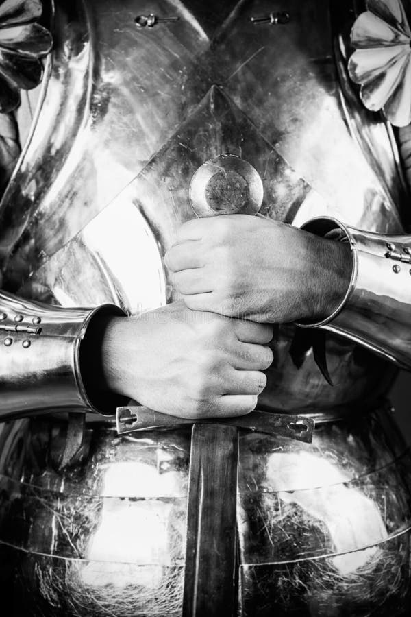 Knight wearing armor stock photo. Image of medieval, european - 44039854