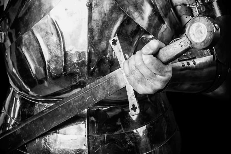 Knight wearing armor stock photo. Image of iron, armor - 44039910