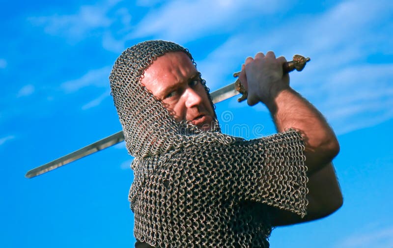 Knight wearing armour stock photo. Image of chivalry, blazon - 6994140