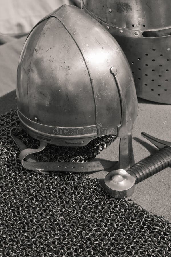 Knightly weapon and armour stock photo. Image of castle - 25858558