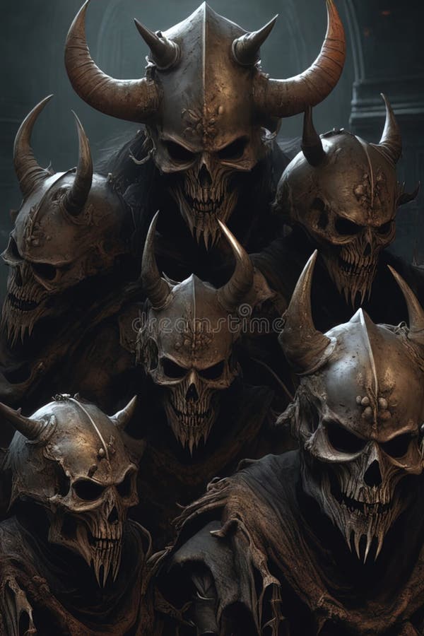 The Knights of the Abyss, Terrifying and Imposing Creatures, Above a ...