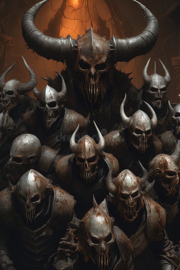 The Knights of the Abyss, Terrifying and Imposing Creatures, Above a ...