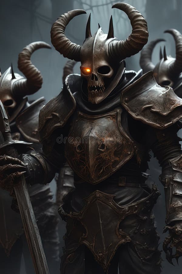 The Knights of the Abyss, Terrifying and Imposing Creatures, Above a ...